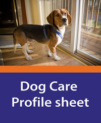 Dog Sitting | Dog Care Profile Sheet